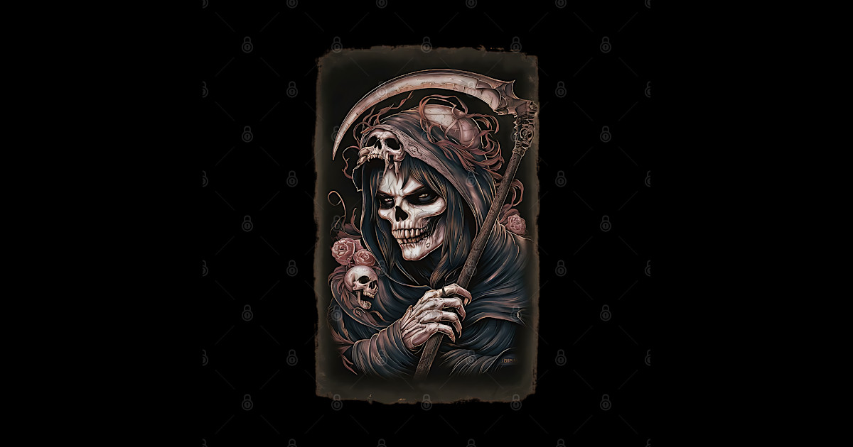 Grim Reaper - Grim Reaper Lover - Sticker | TeePublic