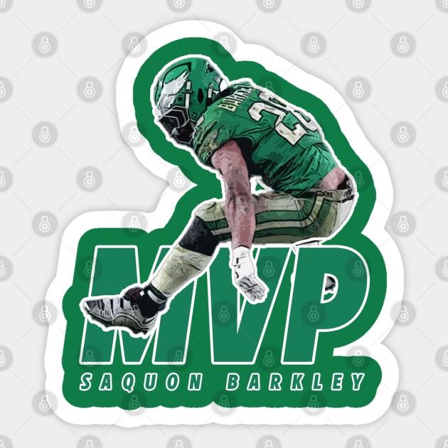 Saquon Barkley MVP - Saquon Barkley - Sticker | TeePublic