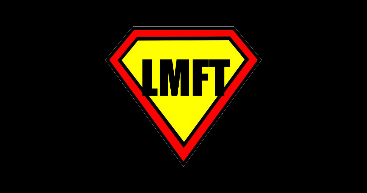 LMFT superhero - Lmft - Sticker | TeePublic
