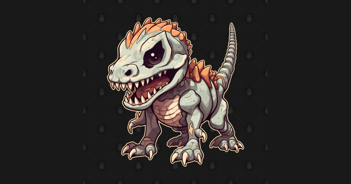 Horrific Chibi T-Rex Isometric Dinosaur - Horrific Chibi T Rex ...