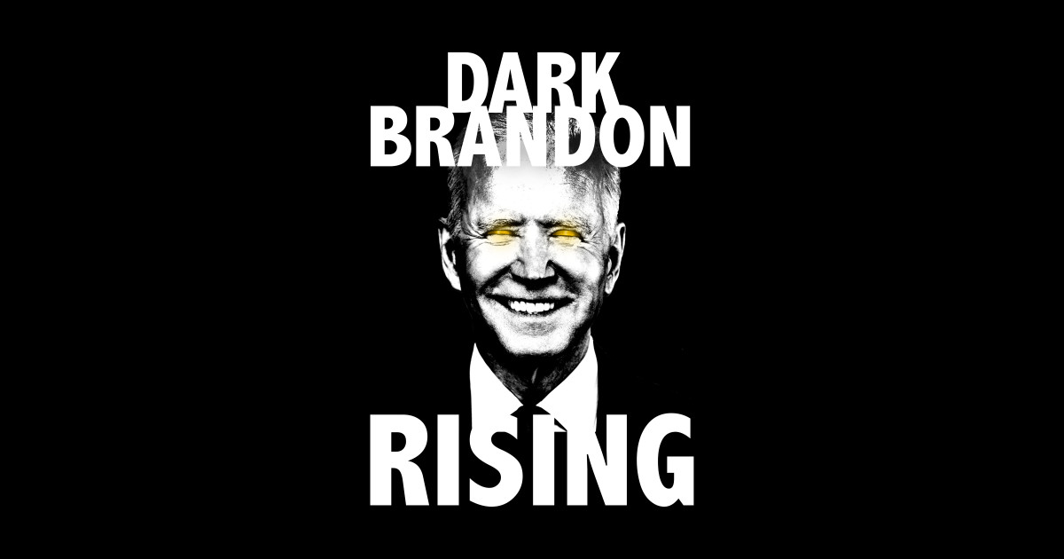 Dark Brandon Rising - Dark Brandon - Sticker | TeePublic