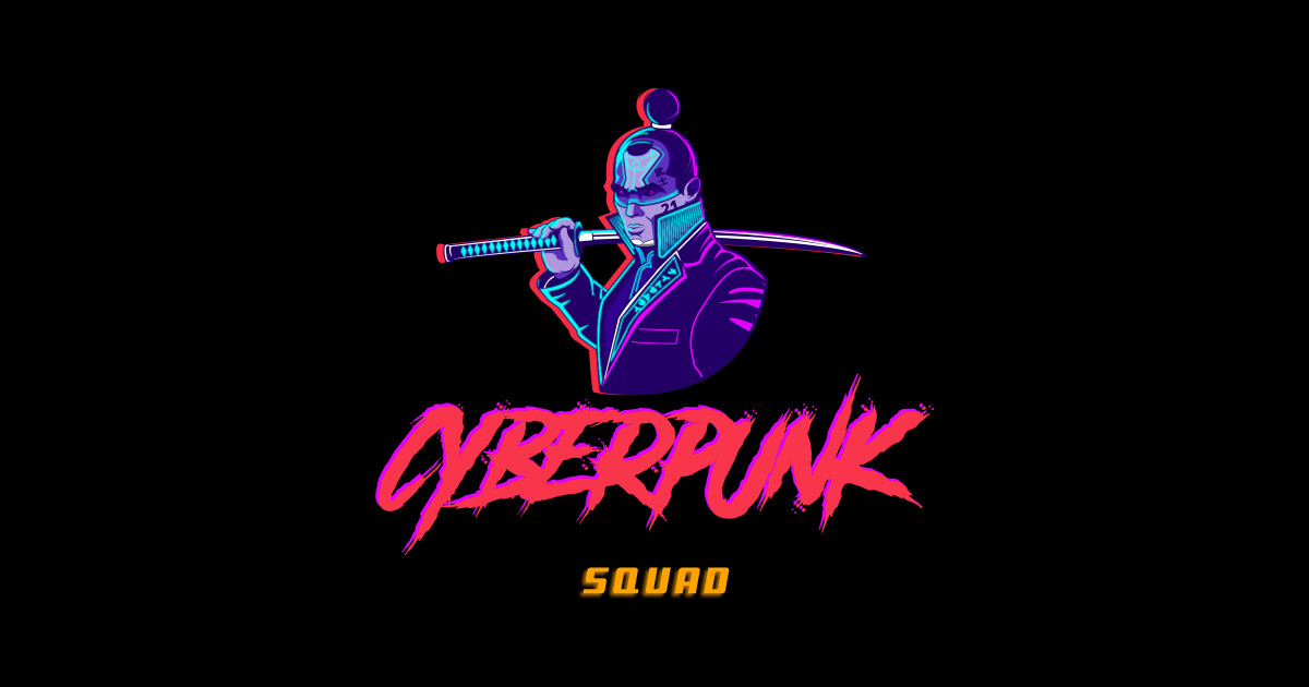 Cyberpunk Samurai Future Is Here 2077 - Cyberpunk 2077 - Sticker ...