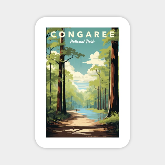 Congaree National Park Travel Poster - Congaree - Magnet | TeePublic