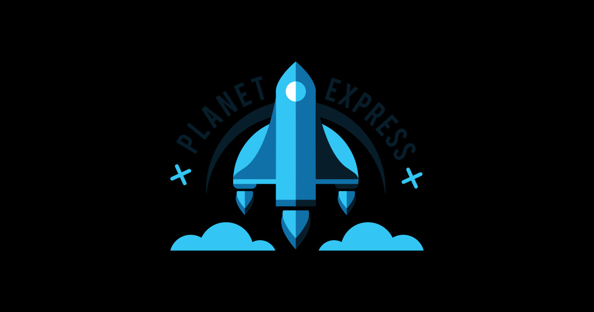 Planet Express - Planet Express Rocket Space - Sticker | TeePublic