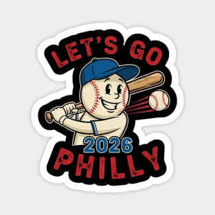 Lets Go Philly 2026 Baseball Magnets for Sale | TeePublic