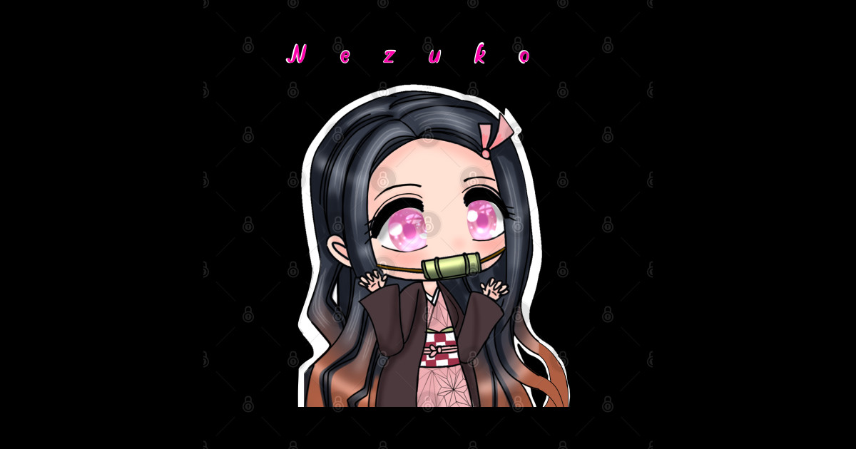 Nezuko kamado chibi cute - Nezuko Chibi - Posters and Art Prints ...