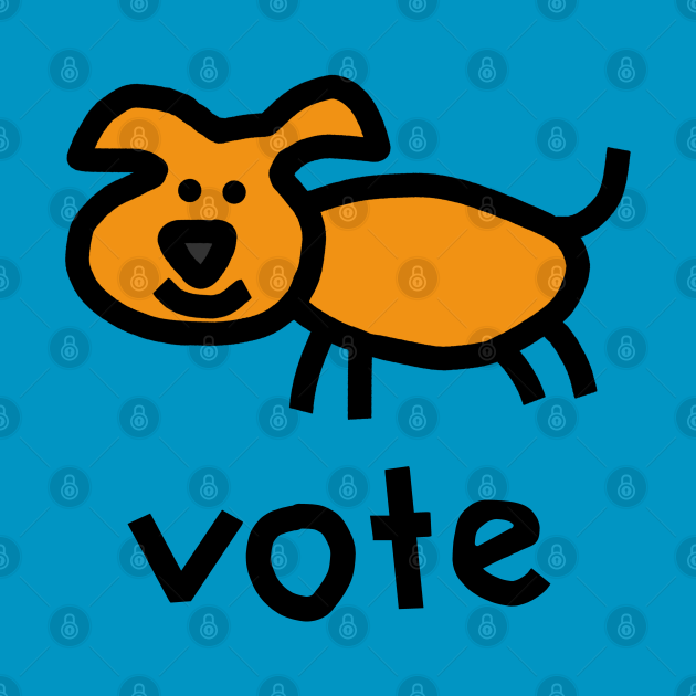 Vote Political Dog - Political - T-Shirt | TeePublic