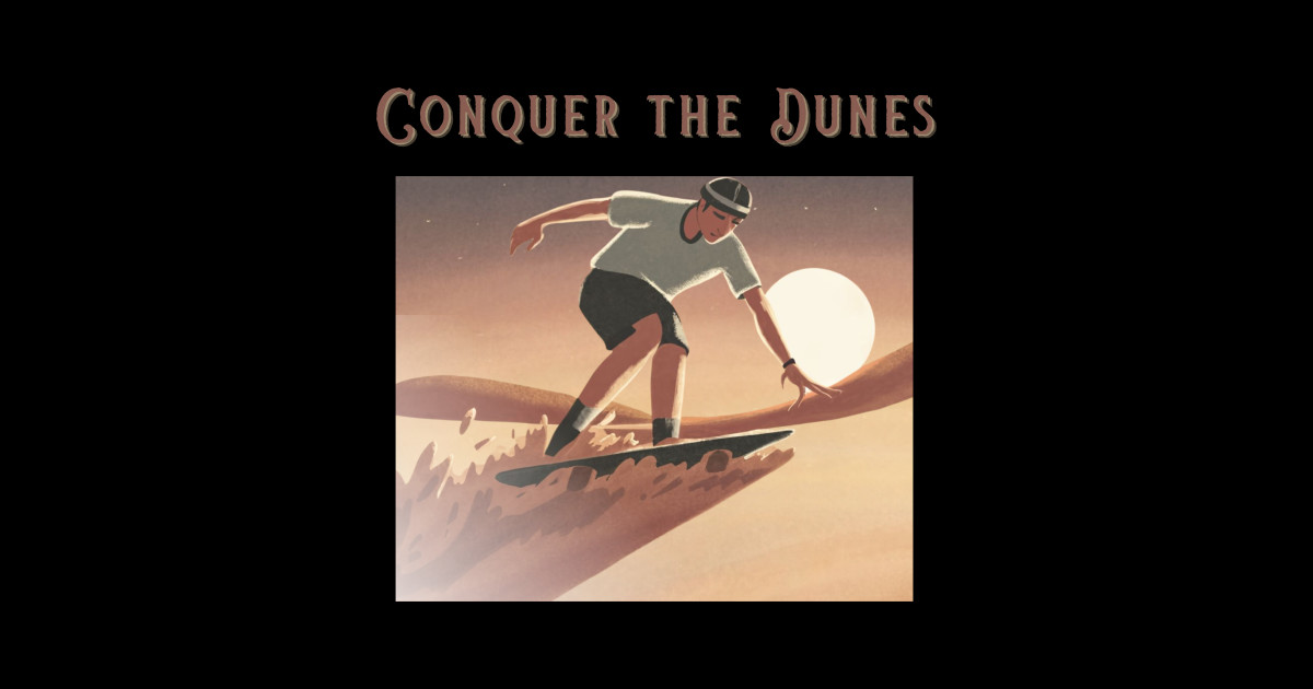 Sandboarding Adventure - Conquer the dunes - Sandboarding - Sticker ...