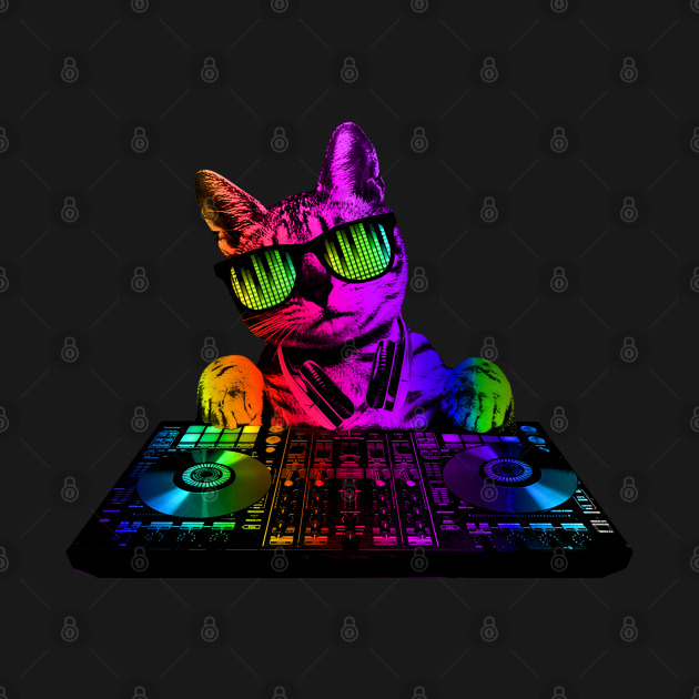 Cool Cat Dj - Cat - Pillow | TeePublic