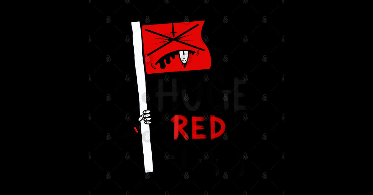 Huge Red Flag - True Crime - Pin | TeePublic