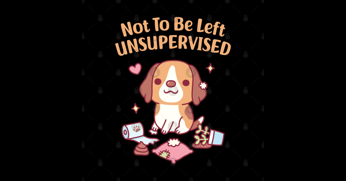 Cute Beagle Dog Not To Be Left Unsupervised Funny - Funny Beagle ...