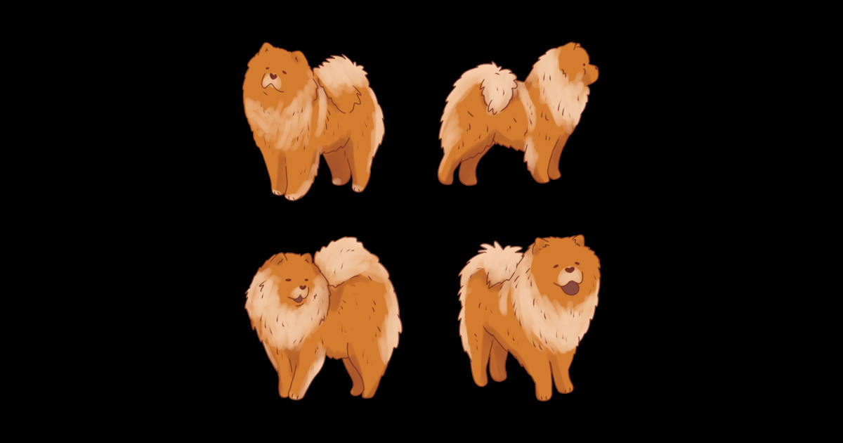 Chow chow art pack - Chow Chow Dog - Sticker | TeePublic