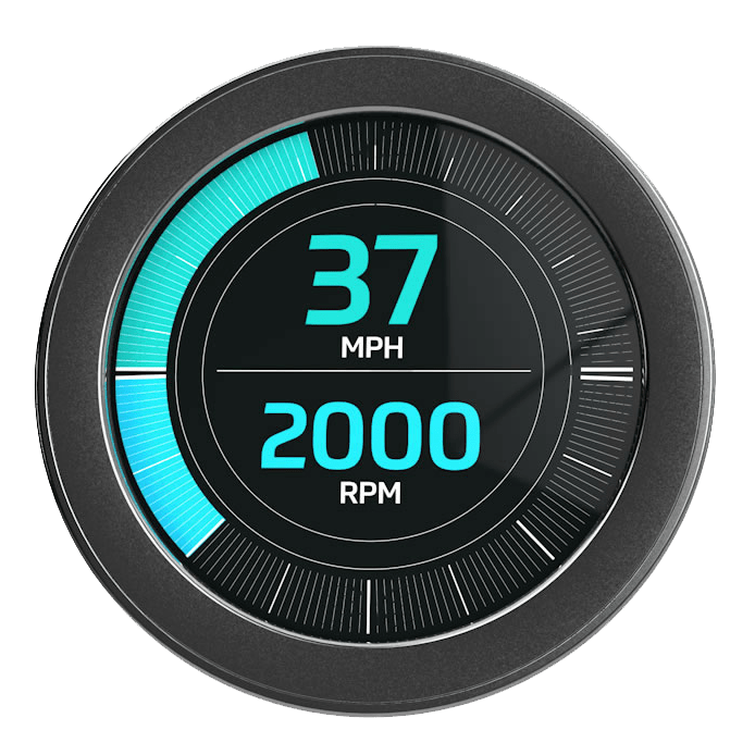 R3 Universal Engine Monitor - 3" Round LCD Touch Screen Telmo