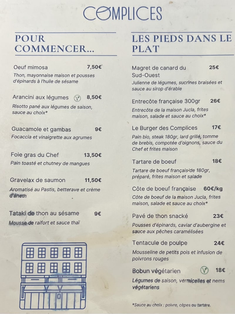Restaurant Complices à Toulouse - Menu, avis, prix et réservation | TheFork
