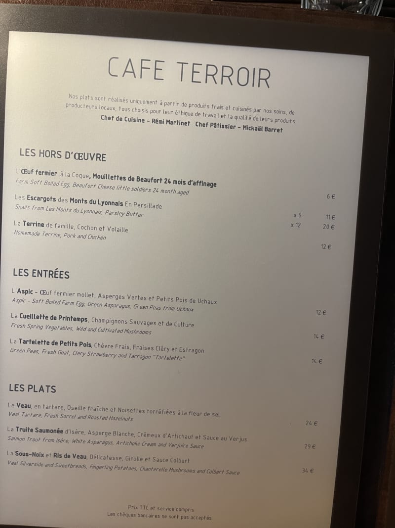 Restaurant Café Terroir à Lyon - Menu, avis, prix et réservation | TheFork