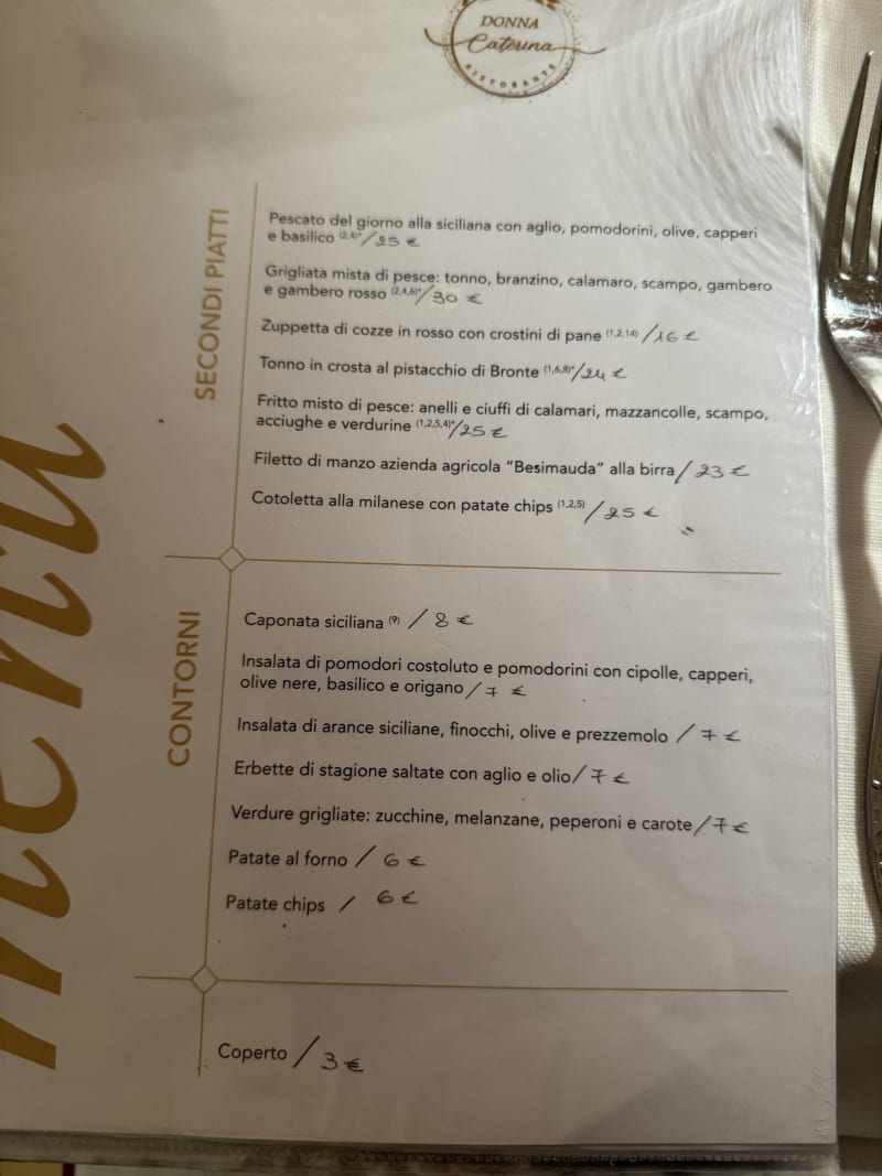 Donna Caterina a Milano - Menu, prezzi, immagini, recensioni e ...