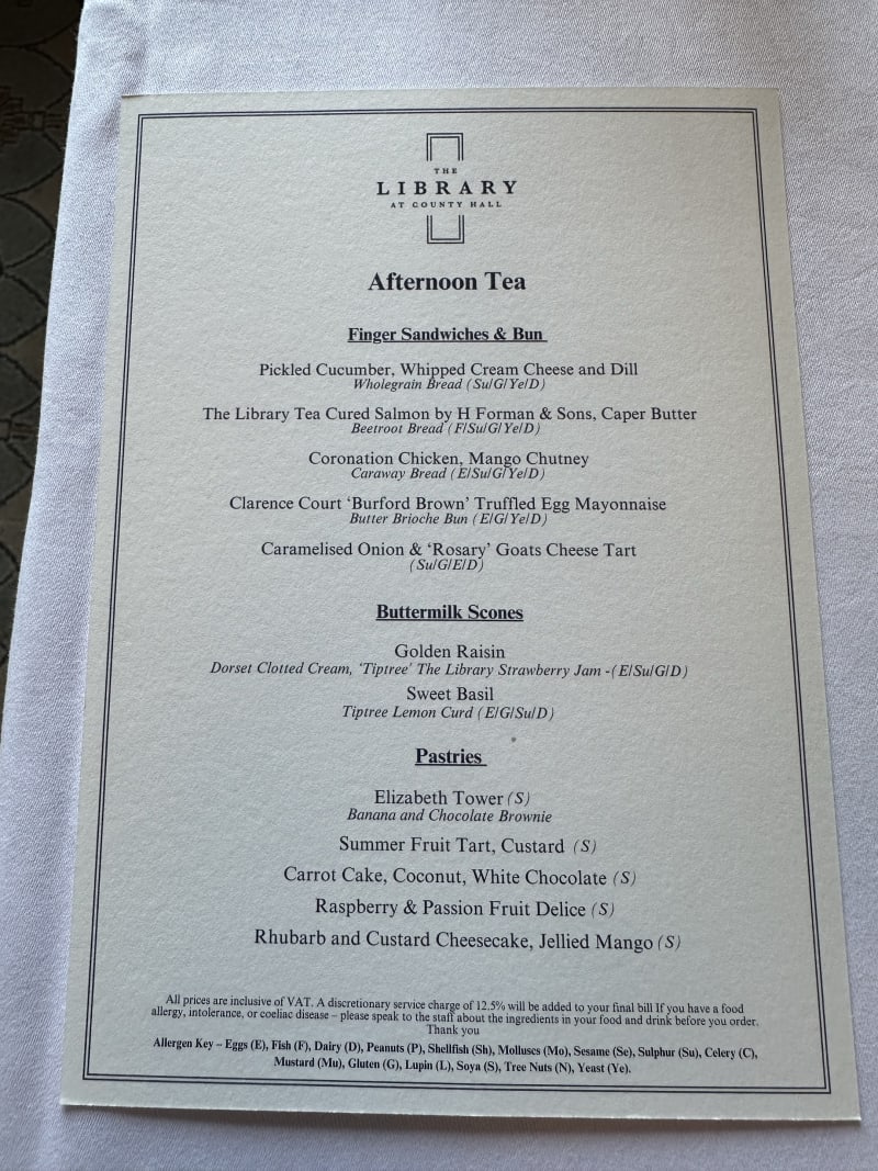 The Library at County Hall in London - Restaurant Reviews, Menus, and ...