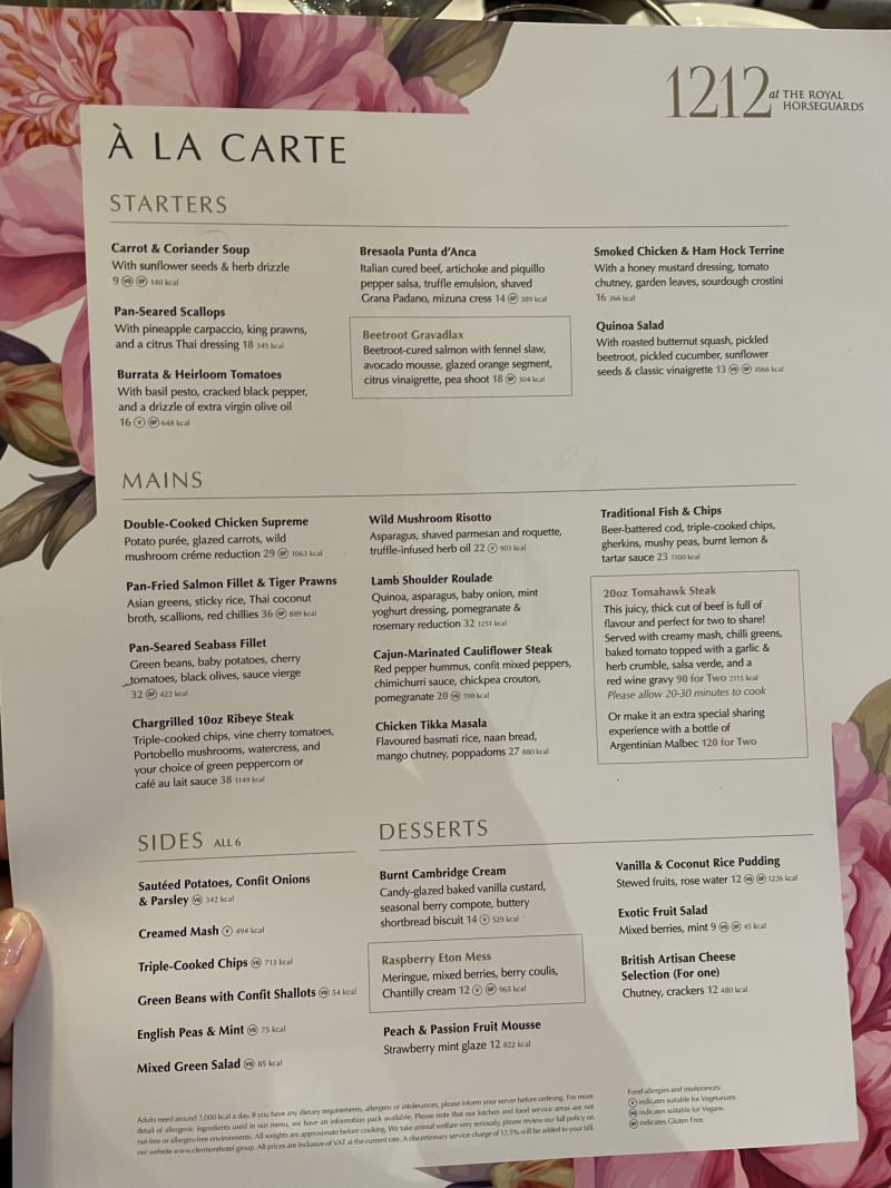 One Twenty One Two at The Royal Horseguards in London - Restaurant ...