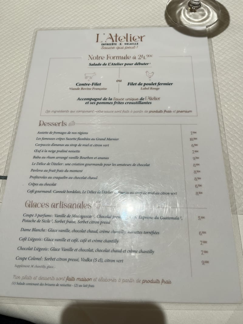 L'Atelier Entrecôte et Volaille Reims in Reims - Restaurant Reviews ...