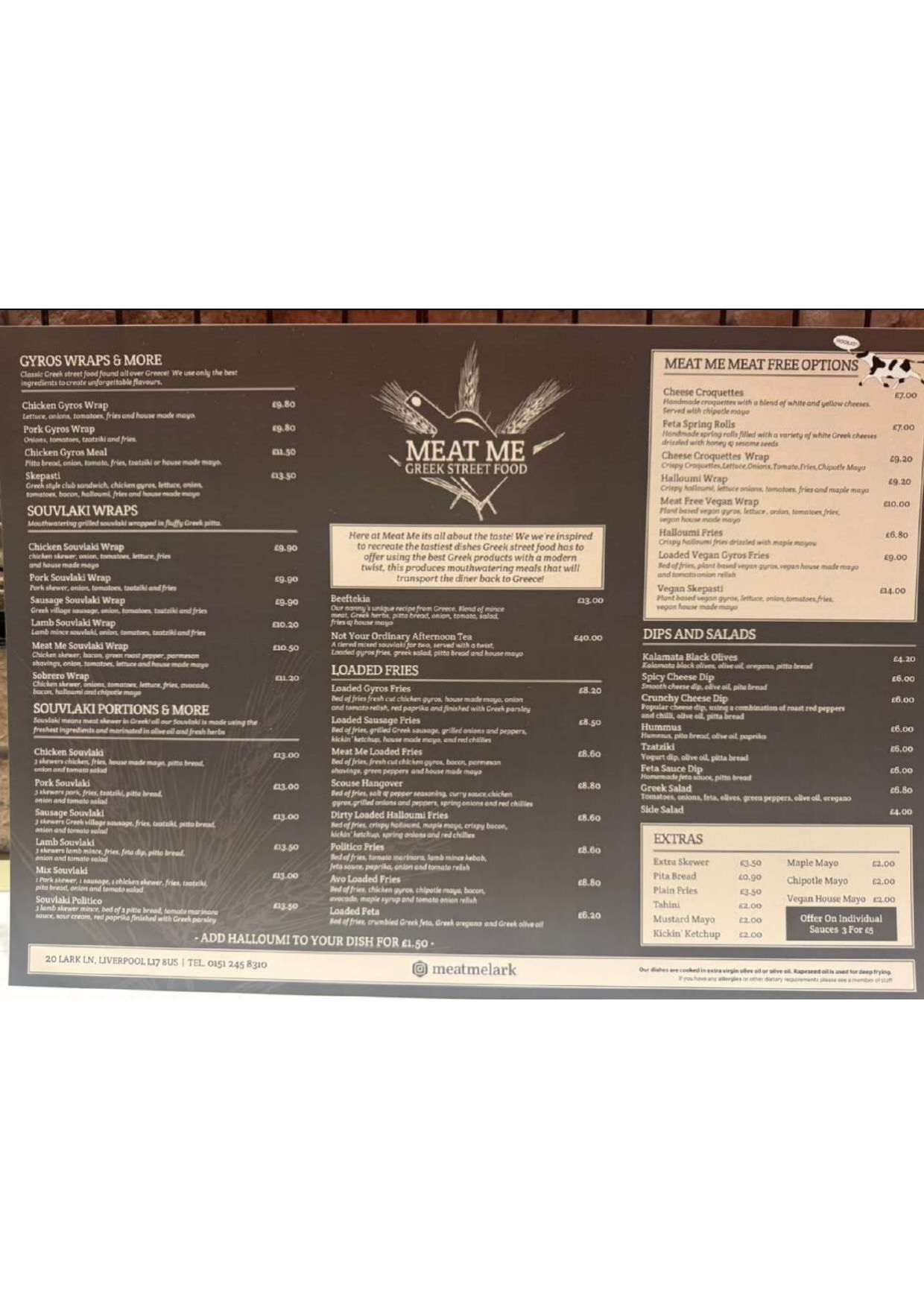 Menu me store