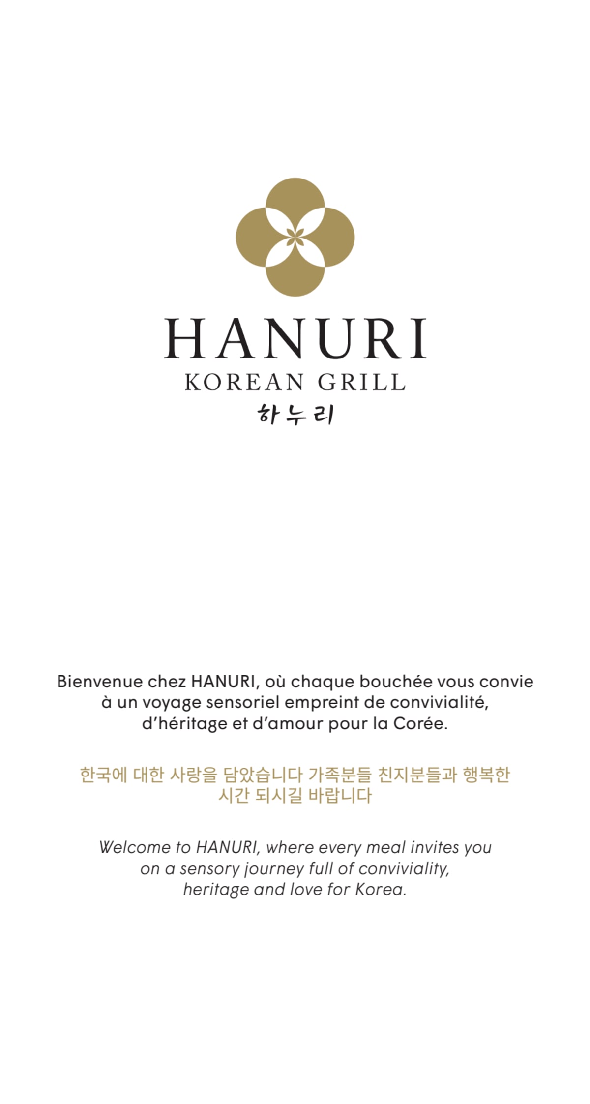 Menu 2024 - Hanuri Korean Grill in Strasbourg | TheFork