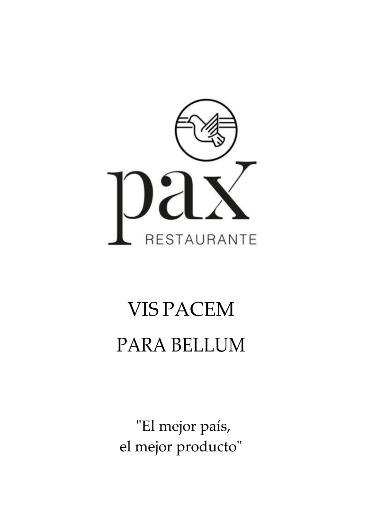 Menu 2024 - PAX in Madrid | TheFork