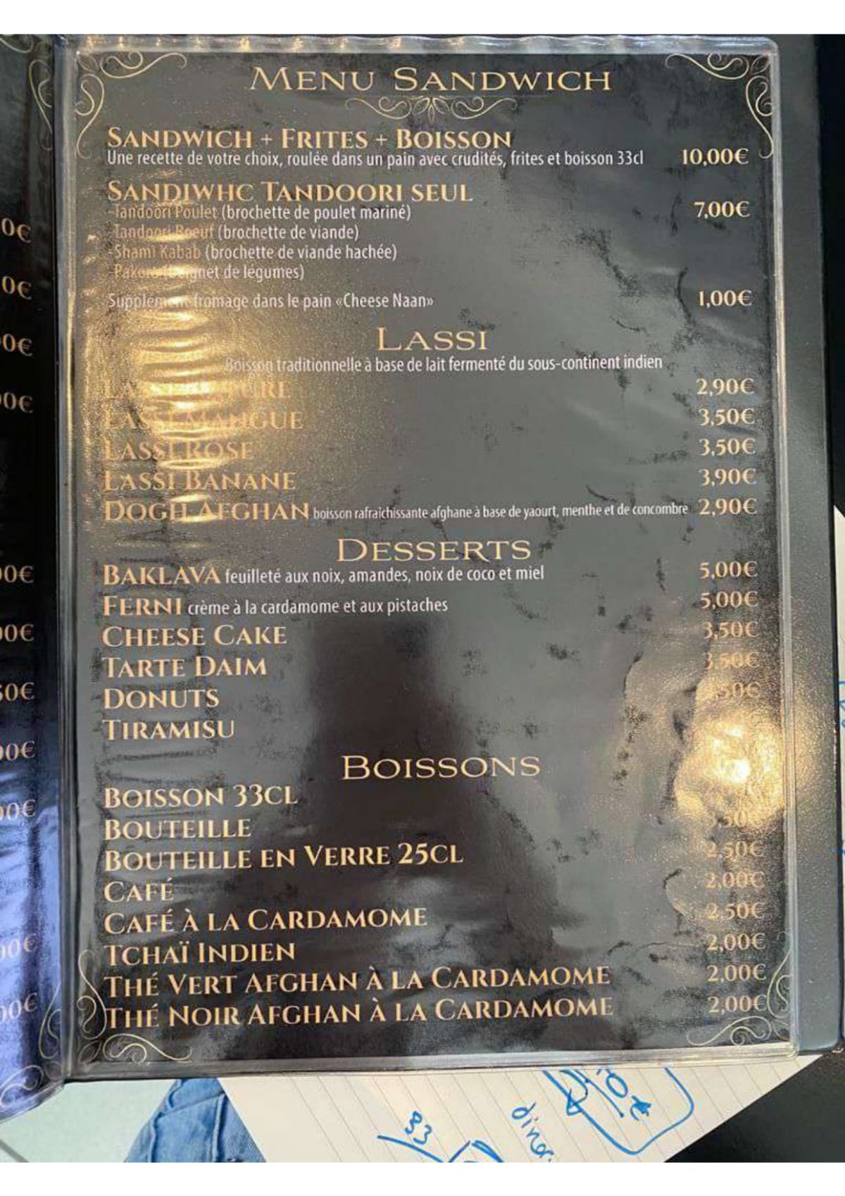 Carte et Menus 2024 - Afghan kitchen à Lyon | TheFork