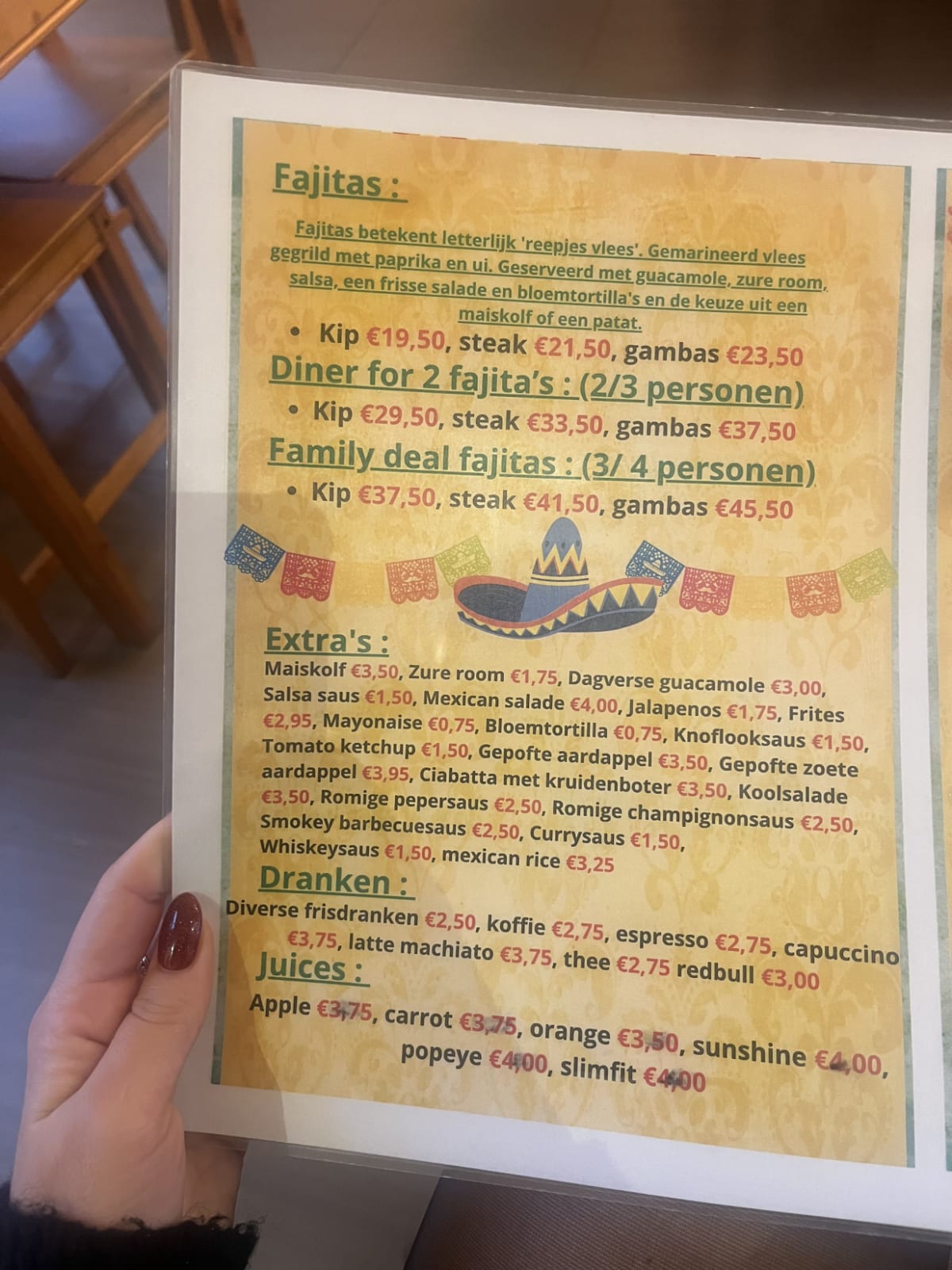 Menù completo e carta 2024 - Jimmy's Tex Mex a L'Aia | TheFork
