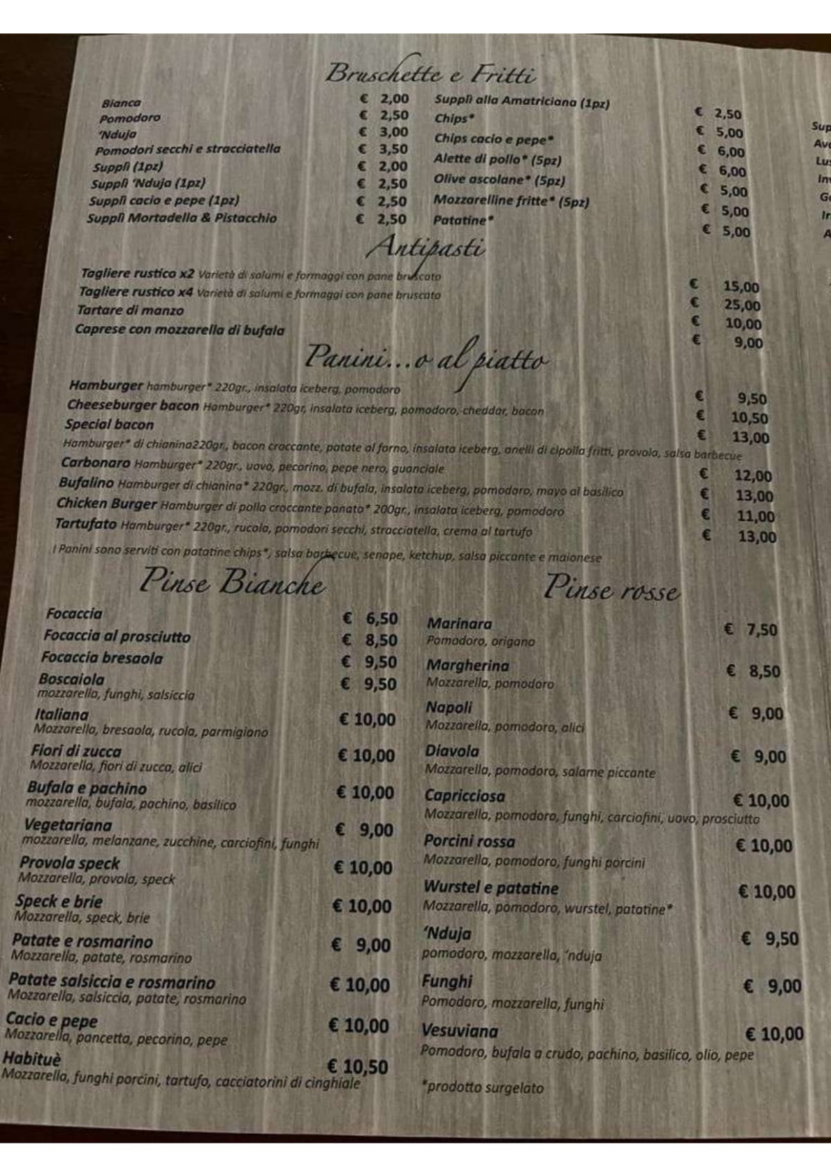 Carta y menù 2023 Actualizados - Habitue' Roma en Roma | TheFork