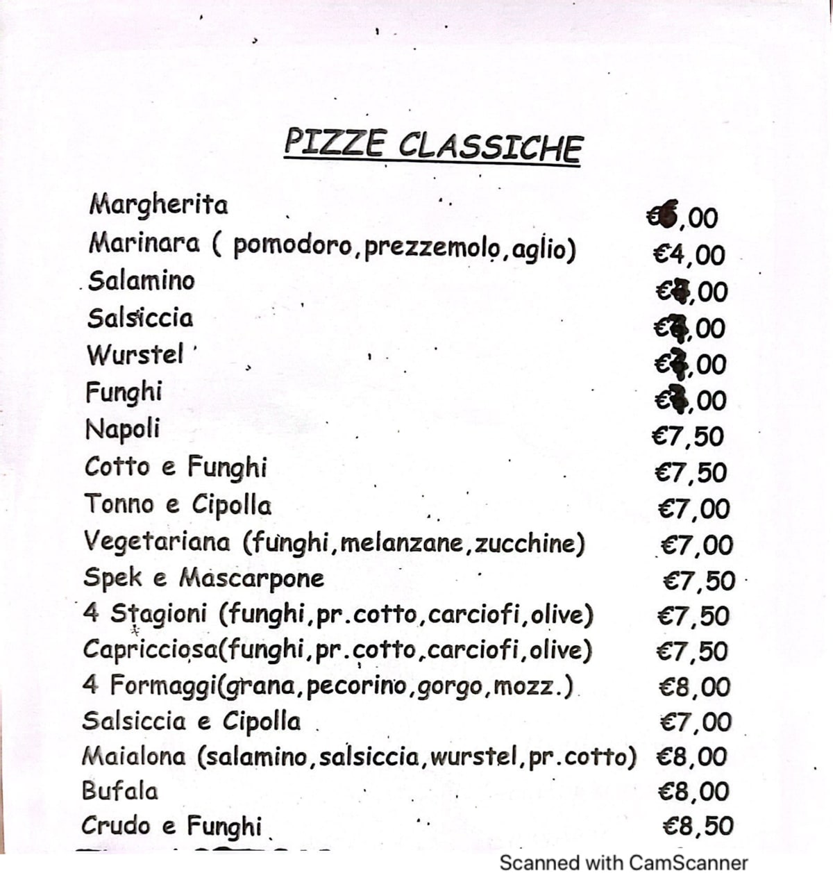 Carte et Menus 2024 - Da I'Coccia Pizza - Via Ippolito Nievo à Empoli ...