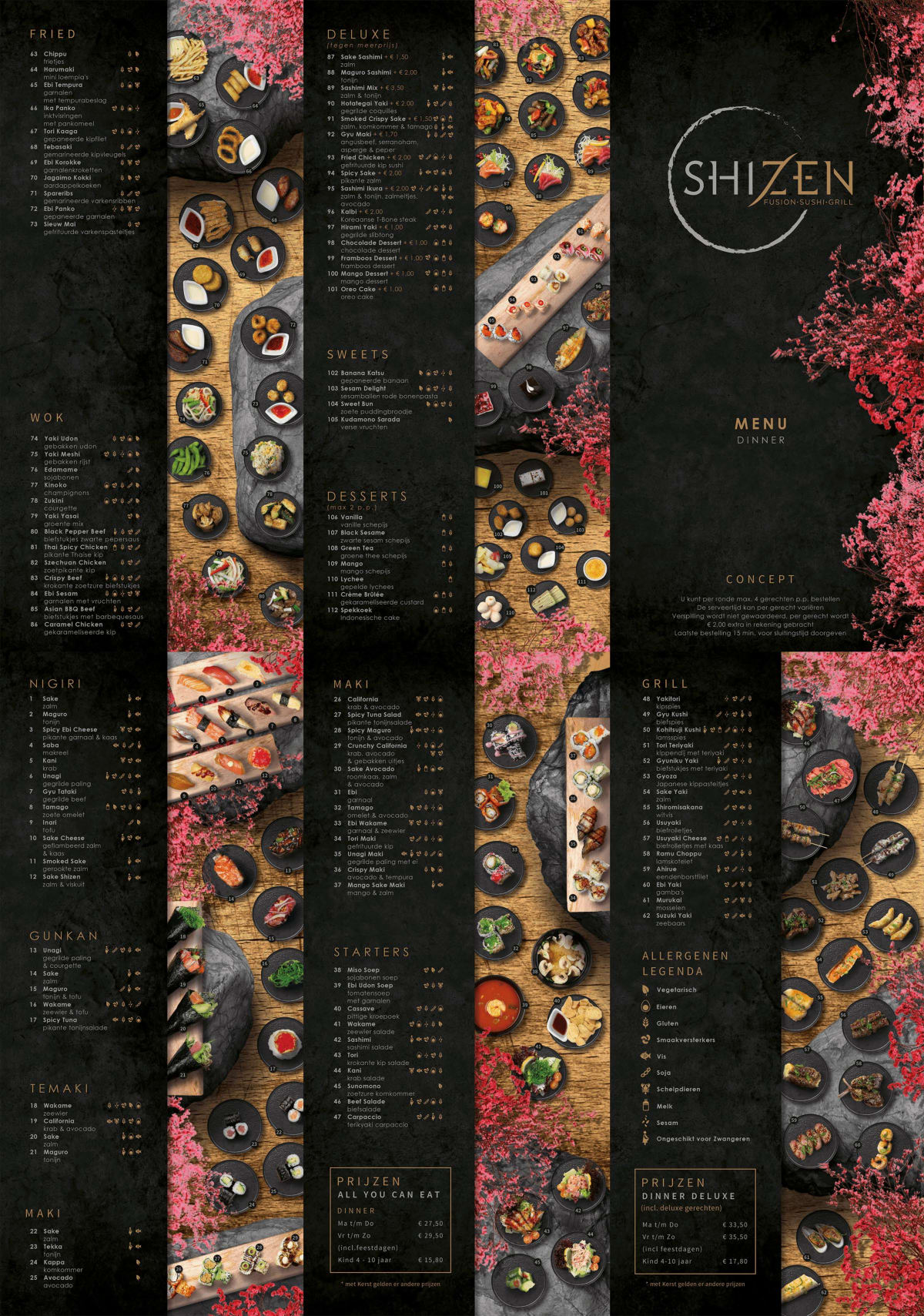 Menu 2024 - Shizen in Vianen | TheFork