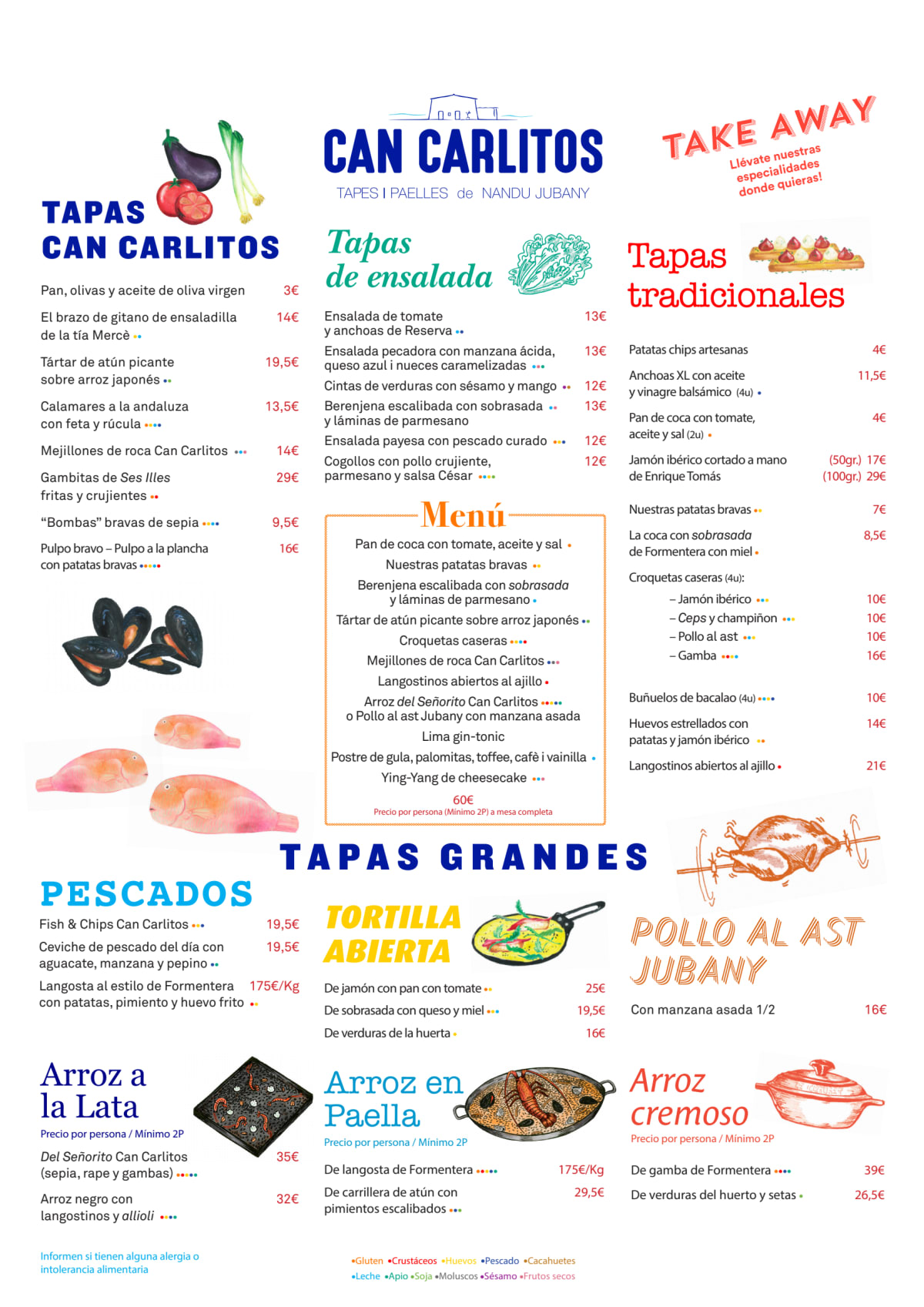 Menu 2024 - Can Carlitos in La Savina | TheFork