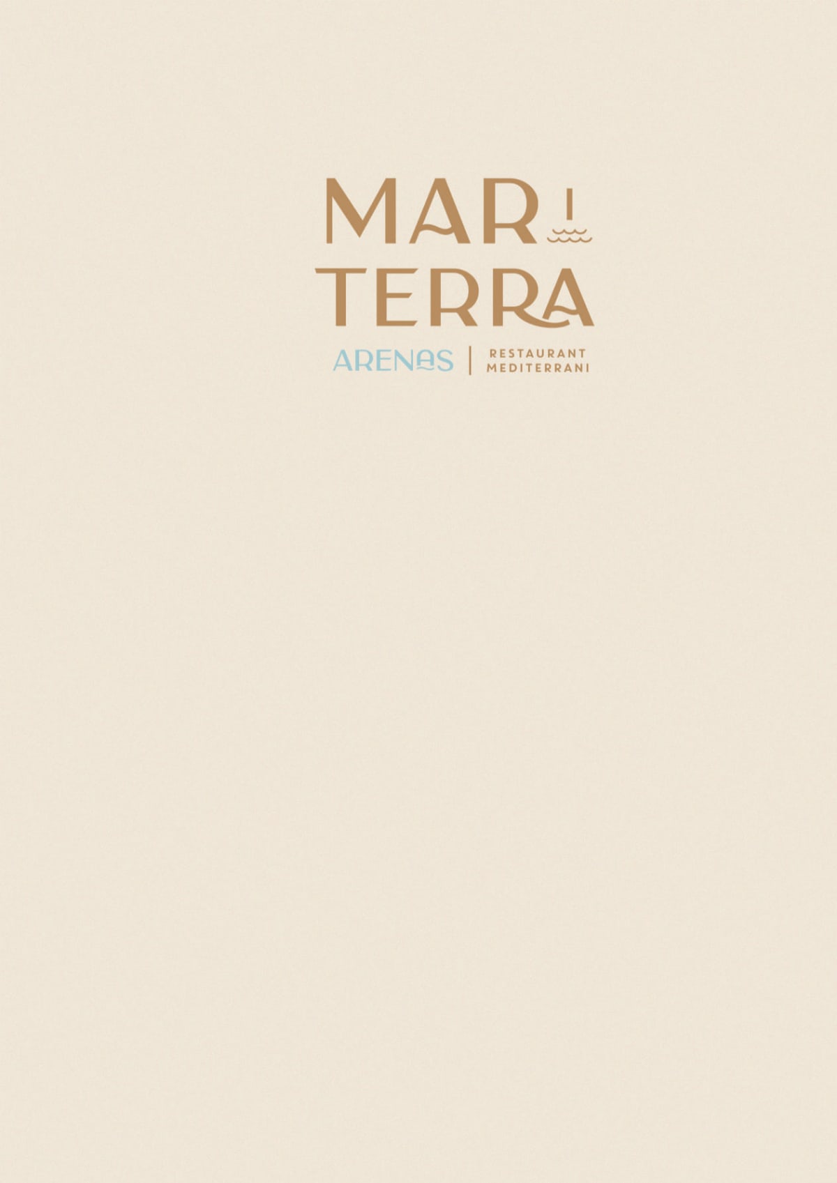 Menu 2024 - Mar I Terra Arenas in Barcelona | TheFork