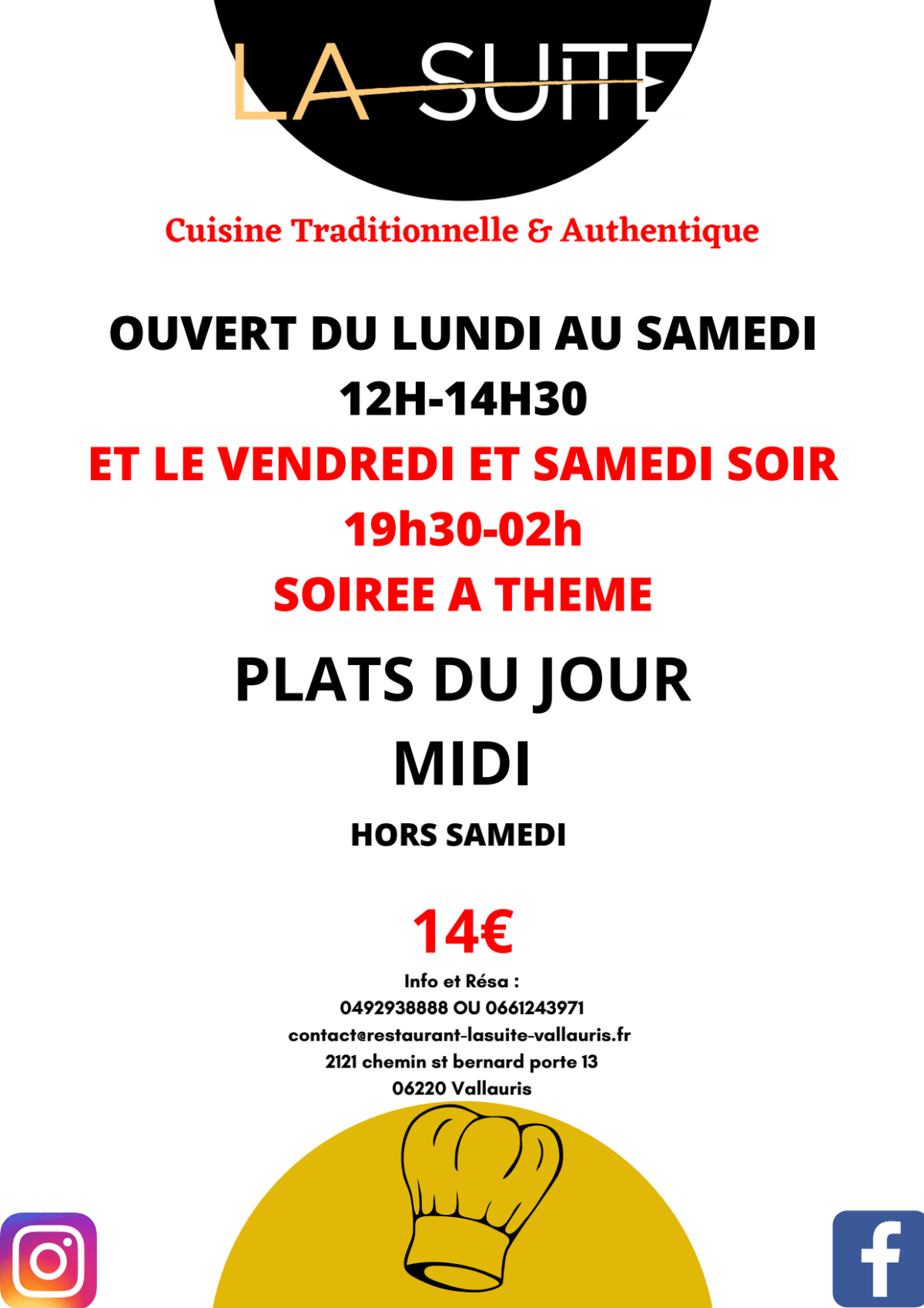 Menus 2024 - La Suite in Vallauris | TheFork