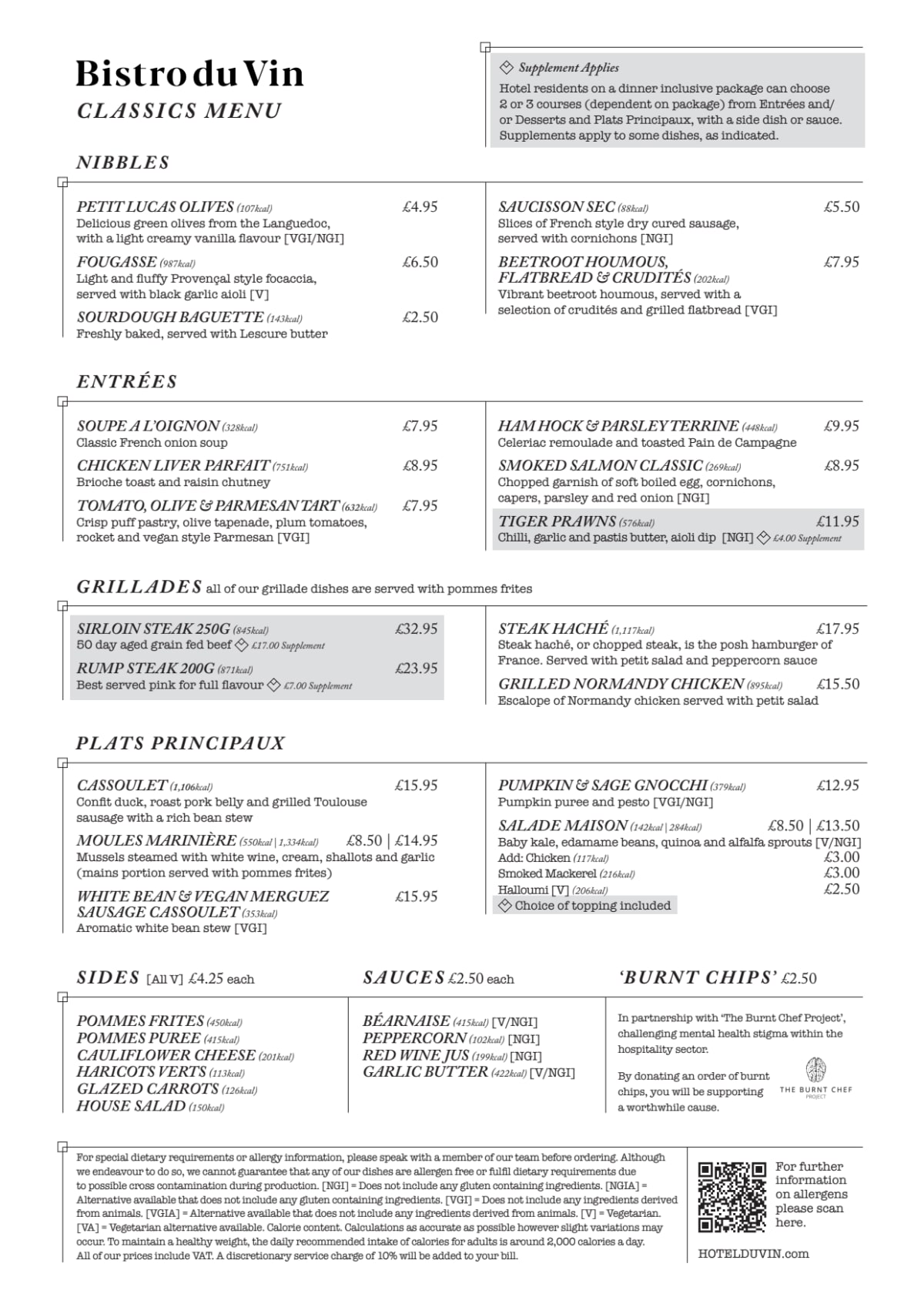 Carte et Menus 2023 - Bistro du Vin at Hotel Du Vin St. Andrews à St ...