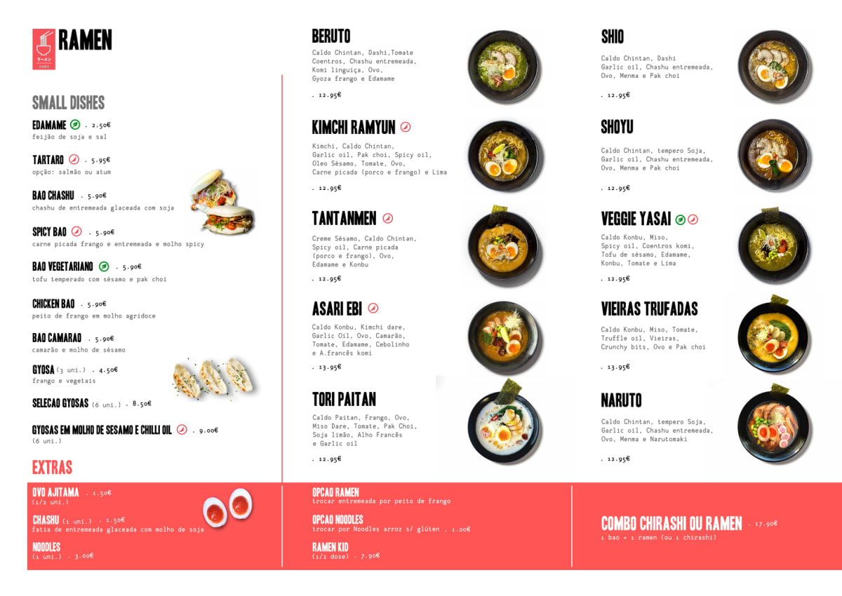 Menu 2024 - Chirashi Sushi & Ramen - Miraflores in Algés | TheFork
