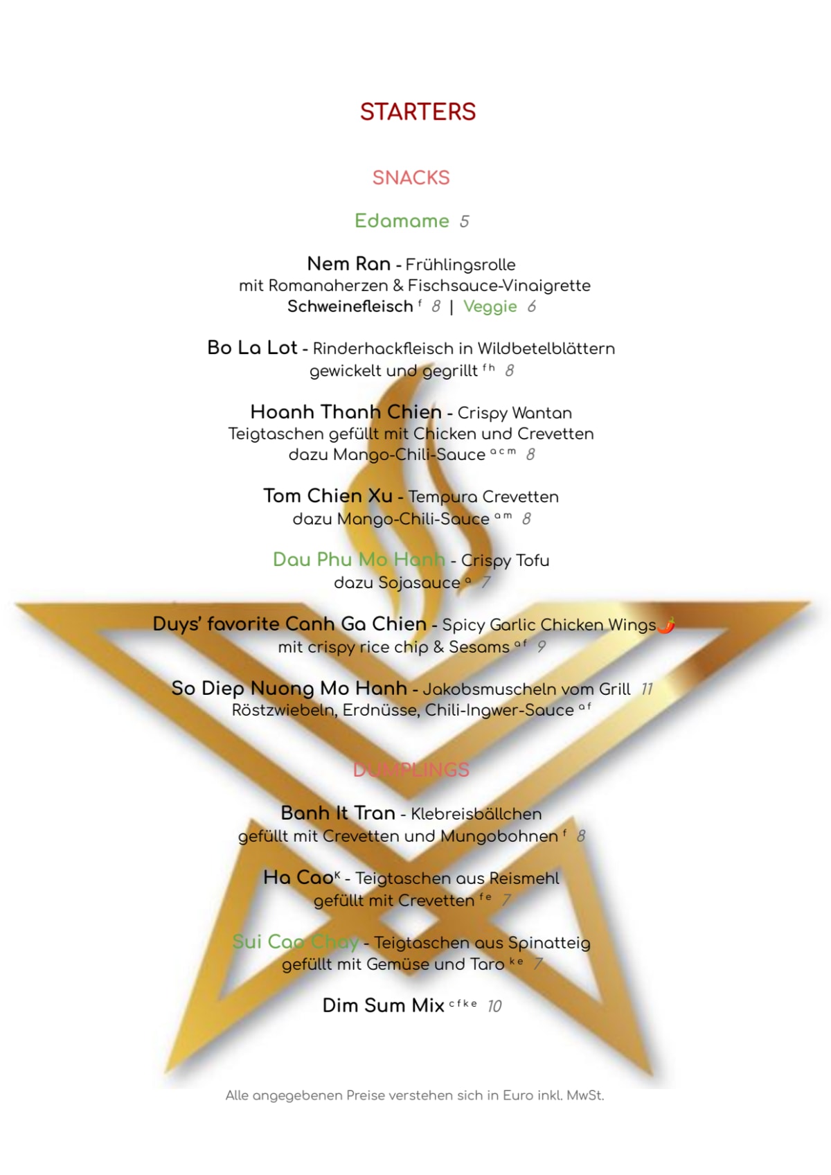 Menu 2024 - Golden Star in Traunstein | TheFork