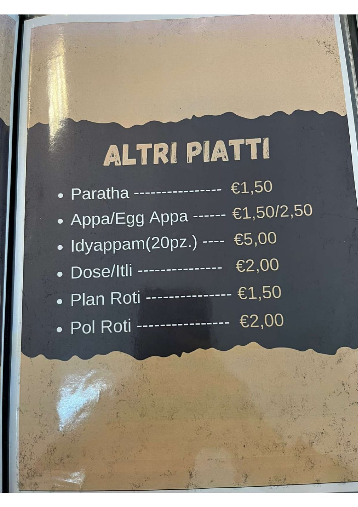 Menu 2024 - Golden Tasty Sri-Lankan Restaurant in Borgo Lombardo | TheFork