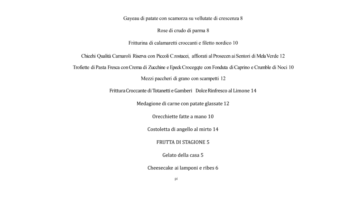 Menù completo e carta 2024 - Ristorante La Pineta a Molfetta | TheFork