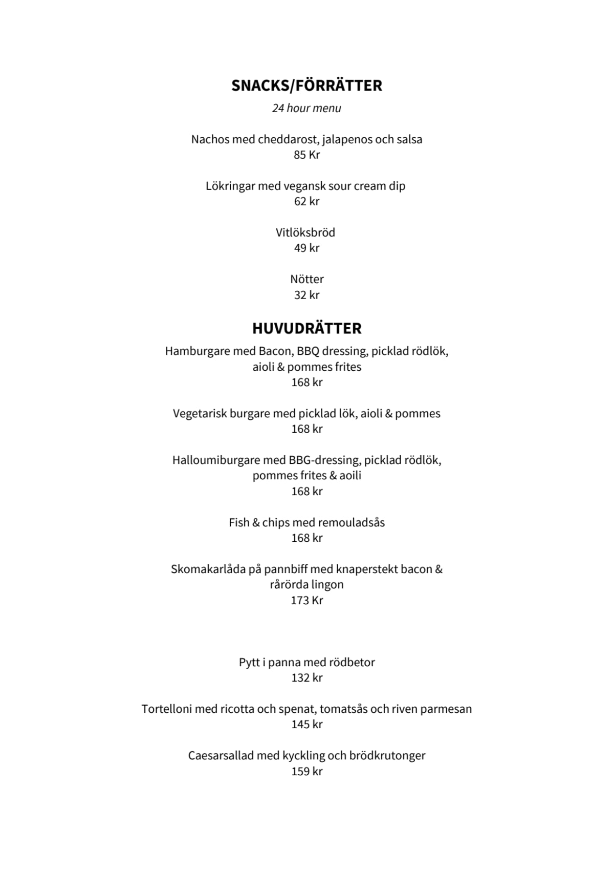 Menu 2024 Good Morning Hotel Hägersten In Hägersten Thefork 7880
