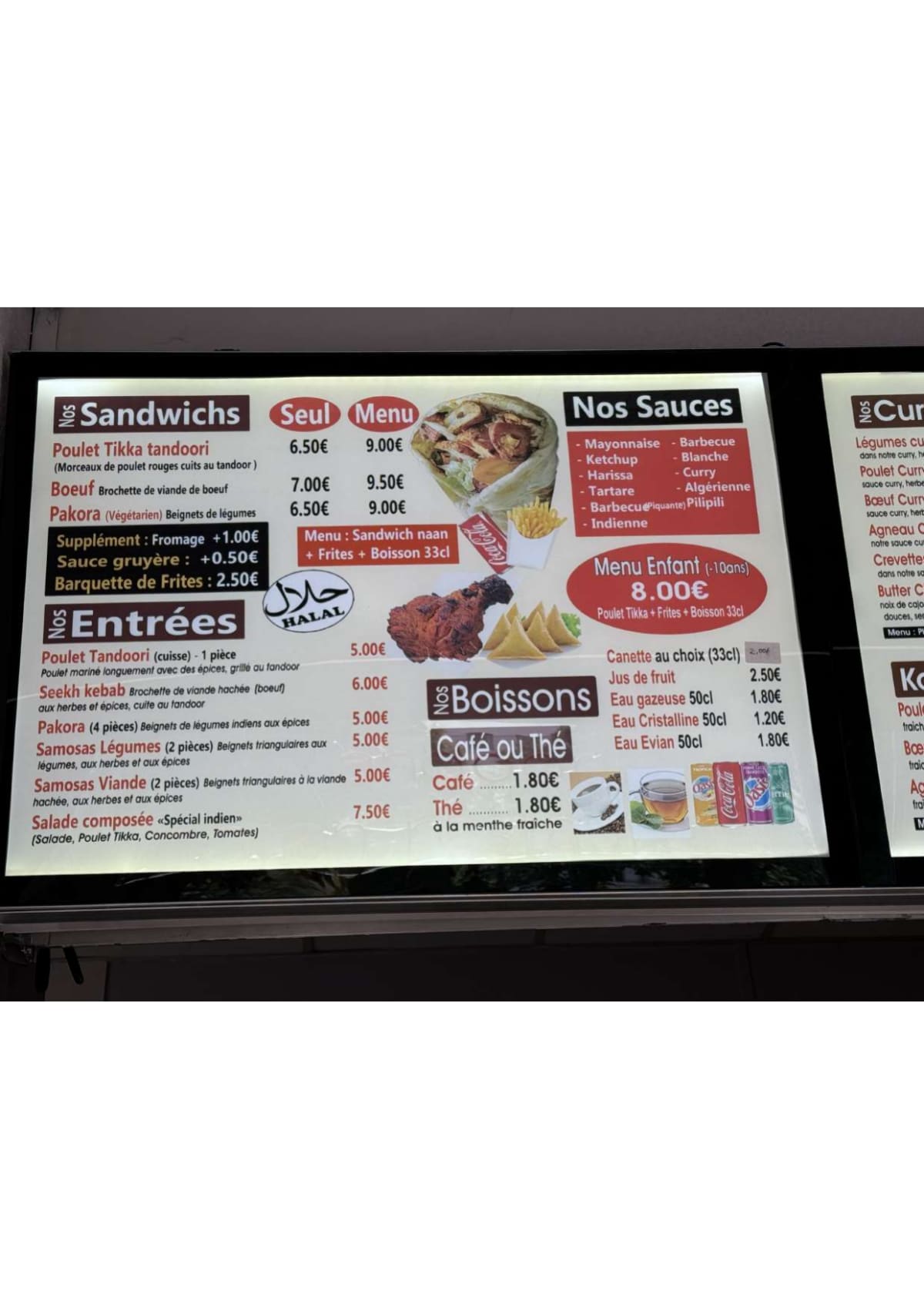 Carte et Menus 2024 - Jean Macé Tandoori à Lyon | TheFork