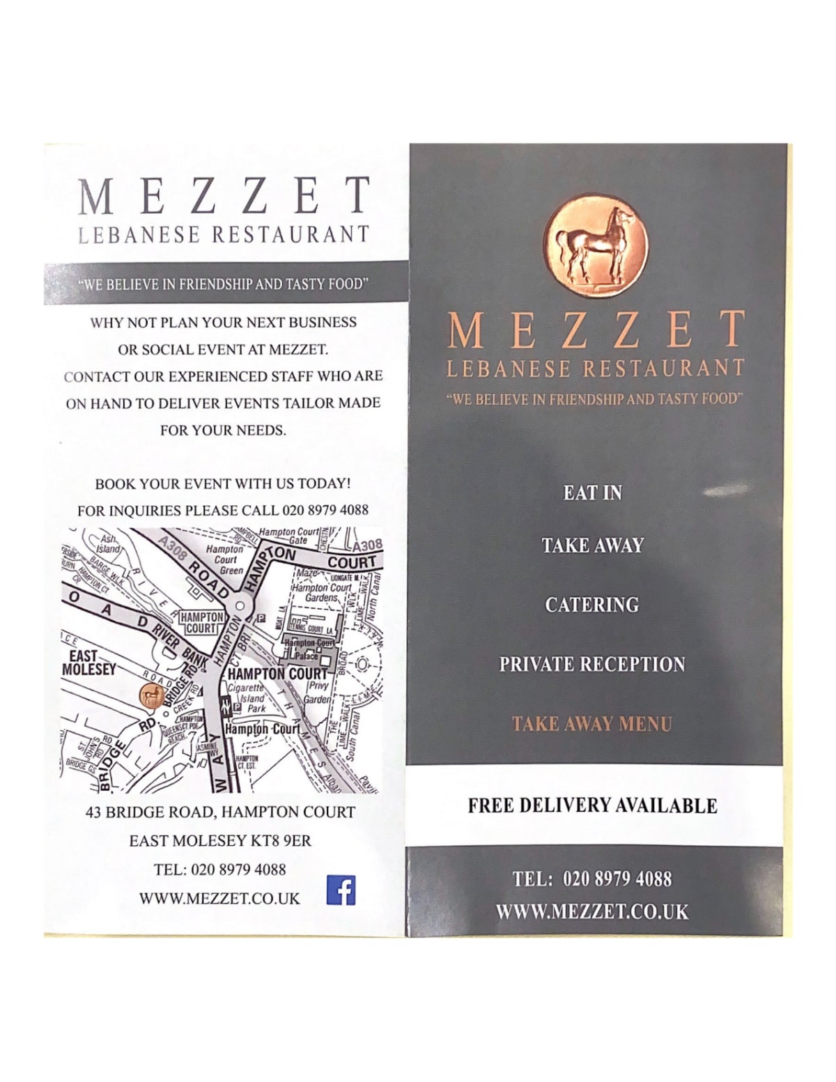 Menus 2024 - Mezzet Lebanese Restaurant in East Molesey | TheFork