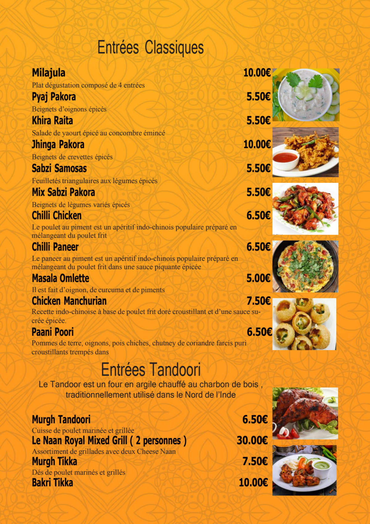 Menu 2024 - Le Naan Royal in Saint-Cyr-l'École | TheFork