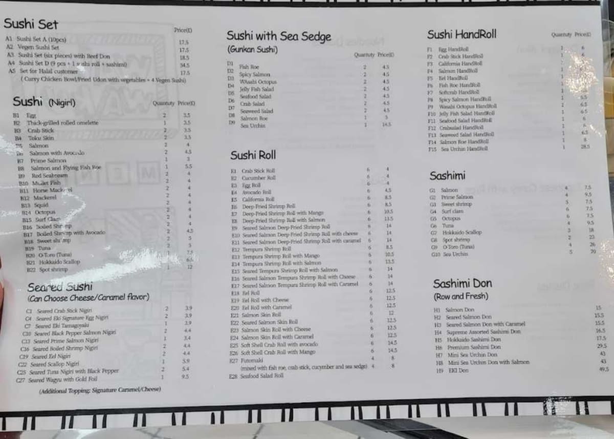 Menu 2024 - Waku Waku in Manchester | TheFork