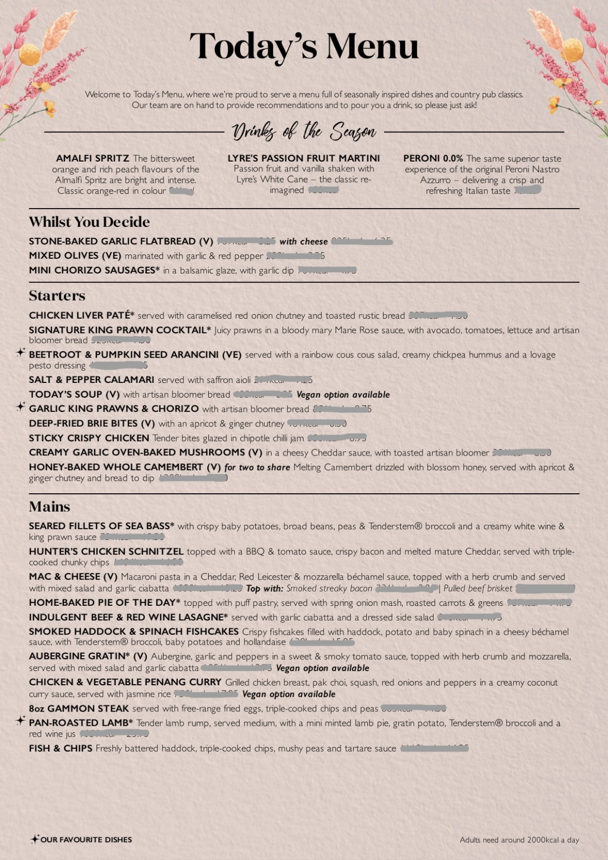 Menus 2024 - The Dun Cow in Rugby | TheFork