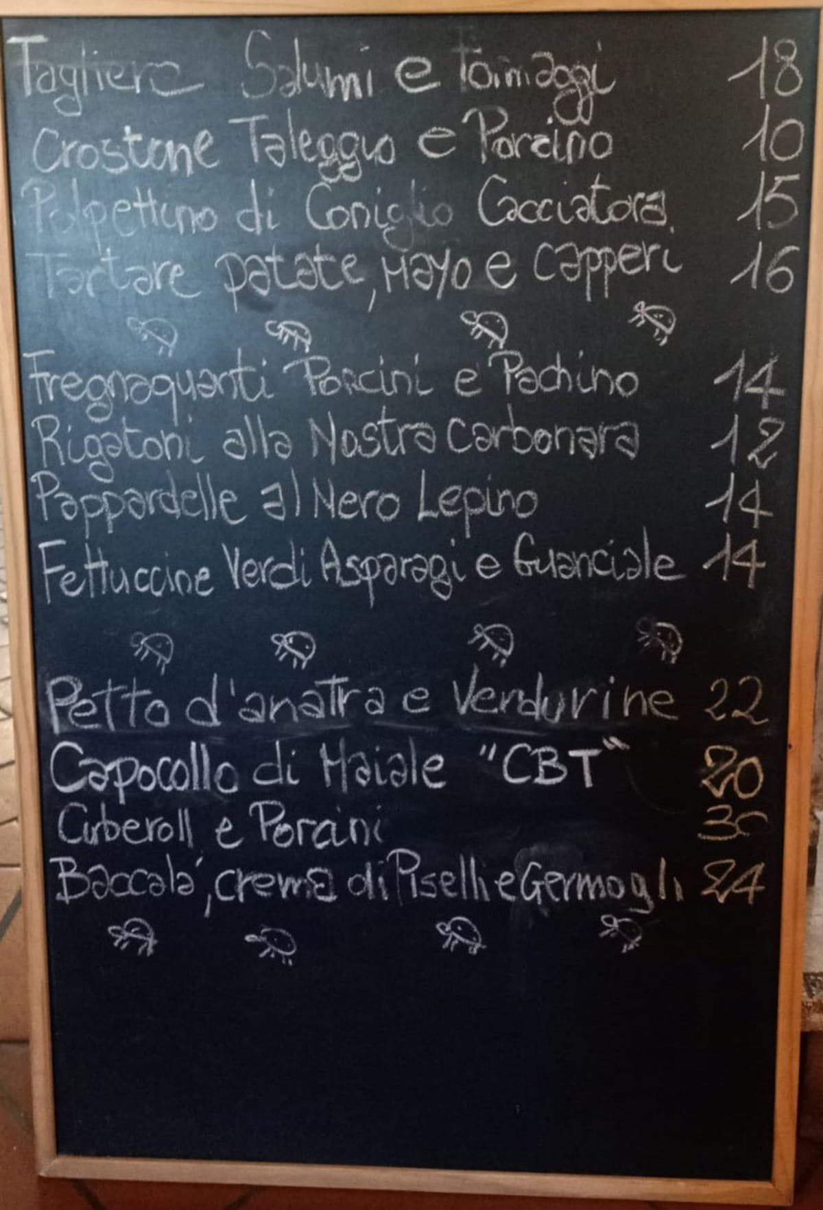 Menu 2024 - La Tartaruga in Colleferro | TheFork