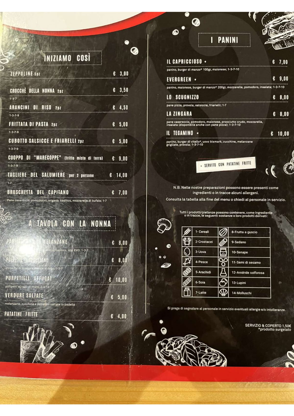 Carte et Menus 2024 - La Bella Ischia Garibaldi à Gubbio | TheFork