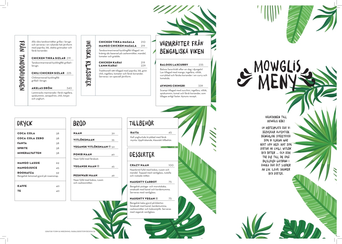 Carte et Menus 2024 - Mowglis Kök à Stockholm | TheFork