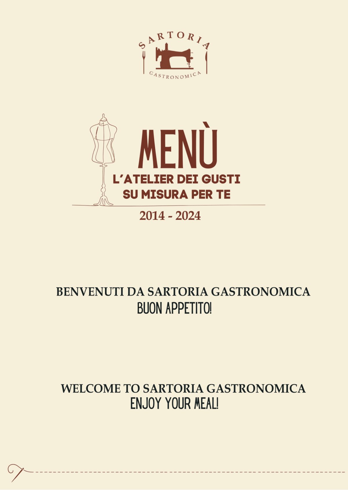 Menù completo e carta 2024 - Sartoria Gastronomica a Bologna | TheFork