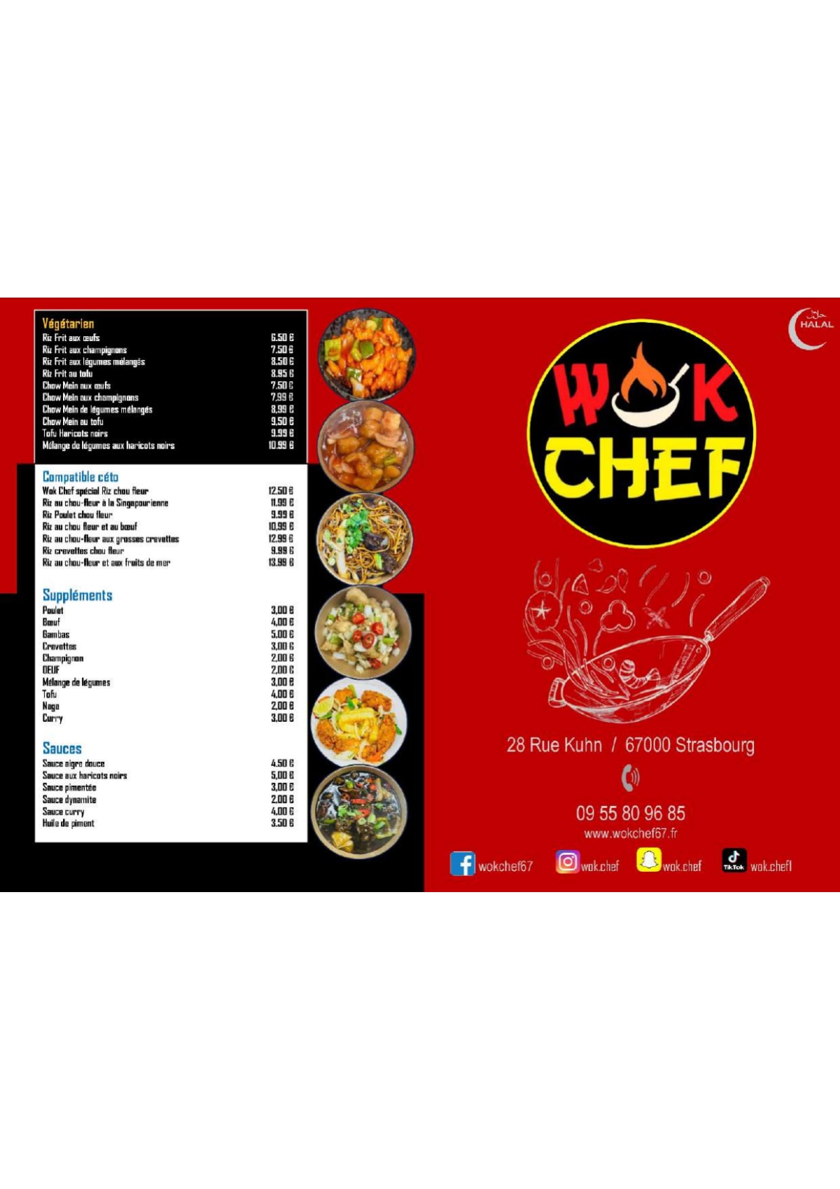 Menù completo e carta 2024 - Wok Chef a Strasburgo | TheFork